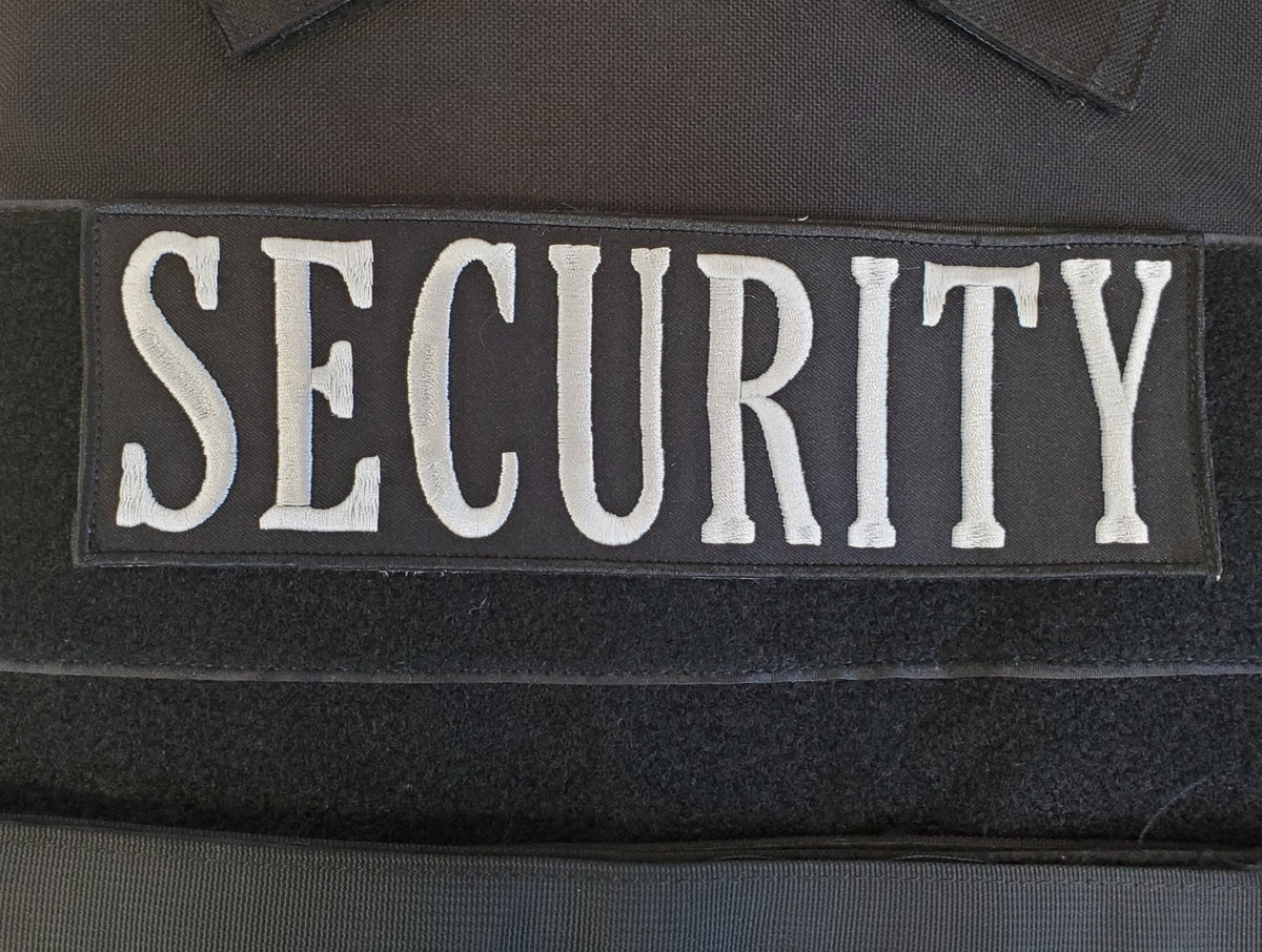 SECURITY Patch 10"x3", Velcro back – Security Guard Supply